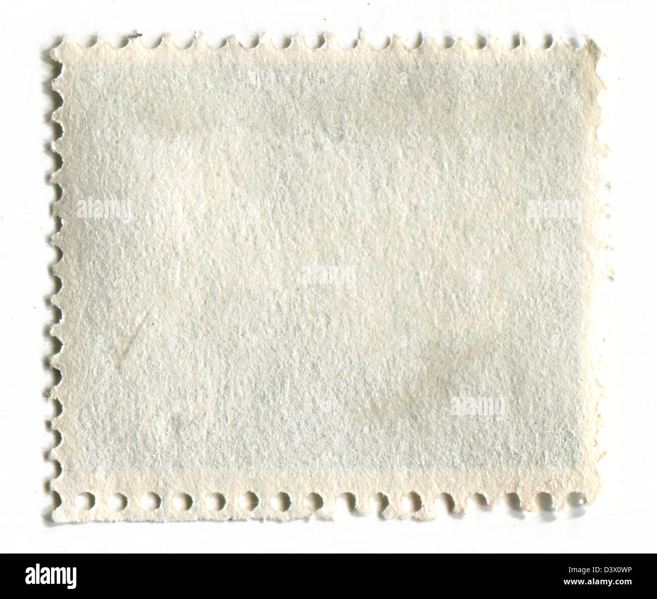 The reverse side of a postage stamp Stock Photo - Alamy