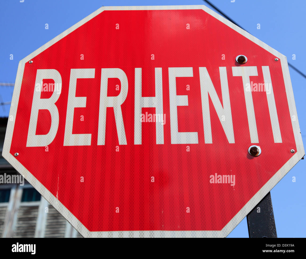 Malaysian traffic sign hi-res stock photography and images - Alamy