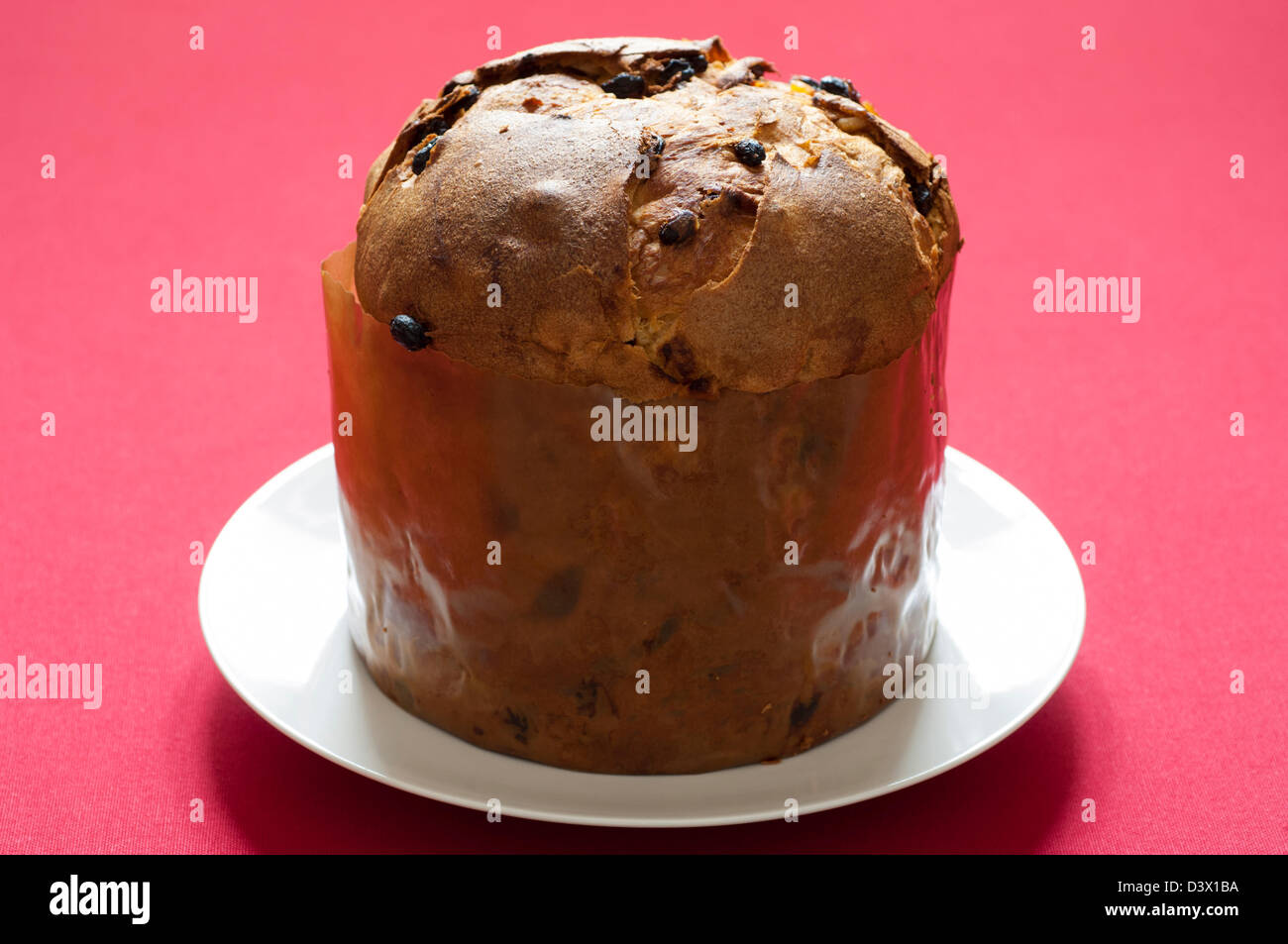 Close-up view of Panettone, Italian traditional Christmas cake from ...
