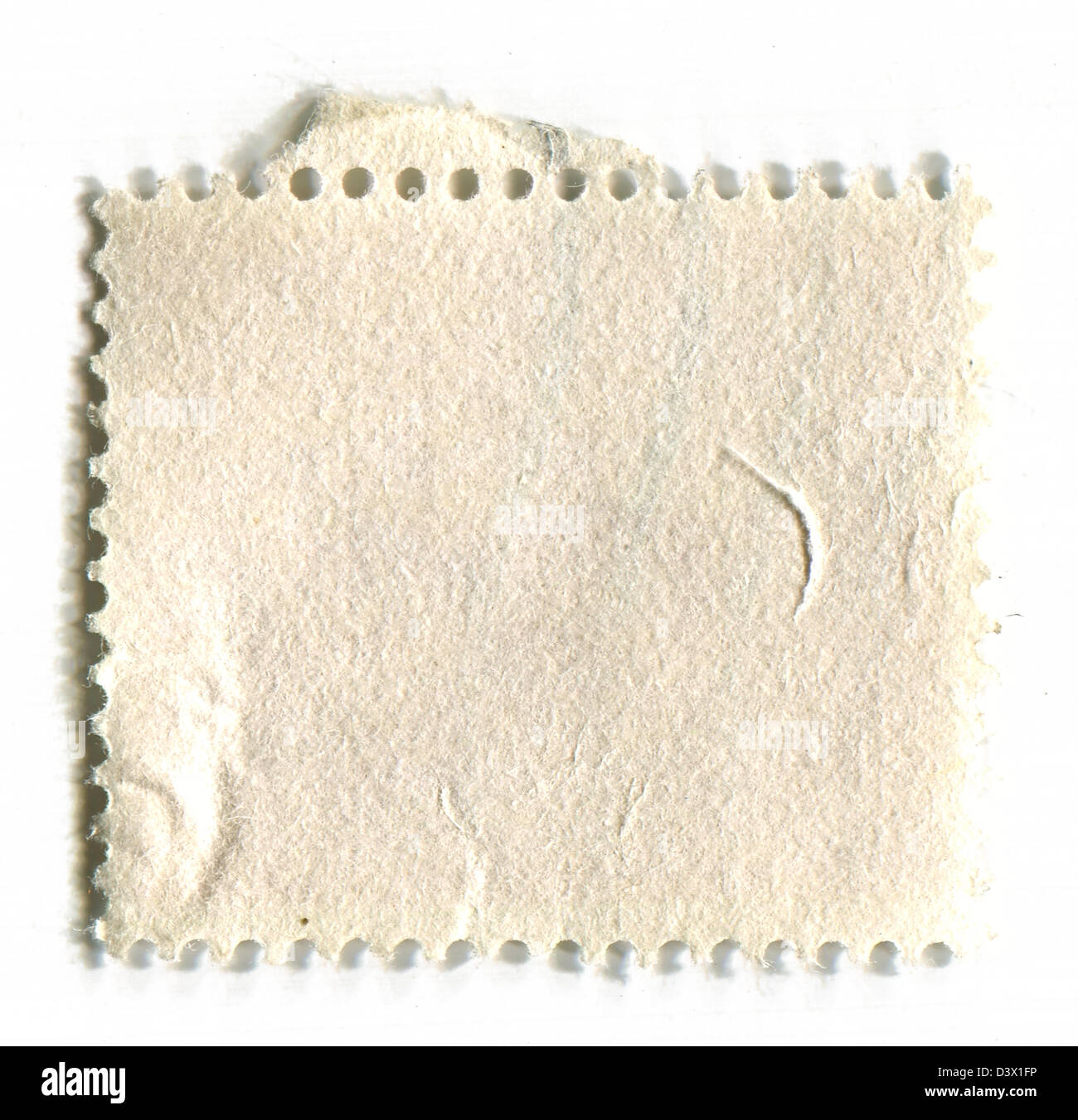 The reverse side of a postage stamp Stock Photo - Alamy