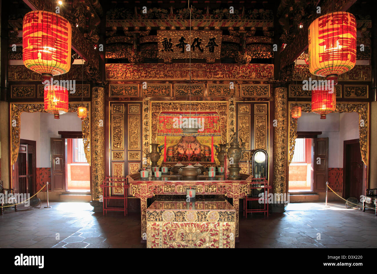 Malaysia; Penang; Georgetown, Khoo Kongsi, Chinese clanhouse Stock ...
