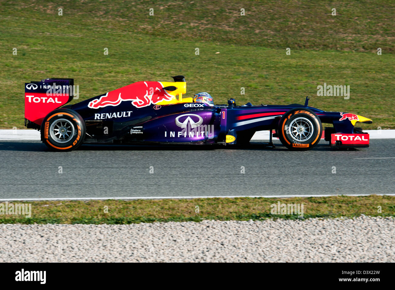 Sebastian Vettel (GER), Red Bull Racing Renault RB9, Formula 1 testing ...