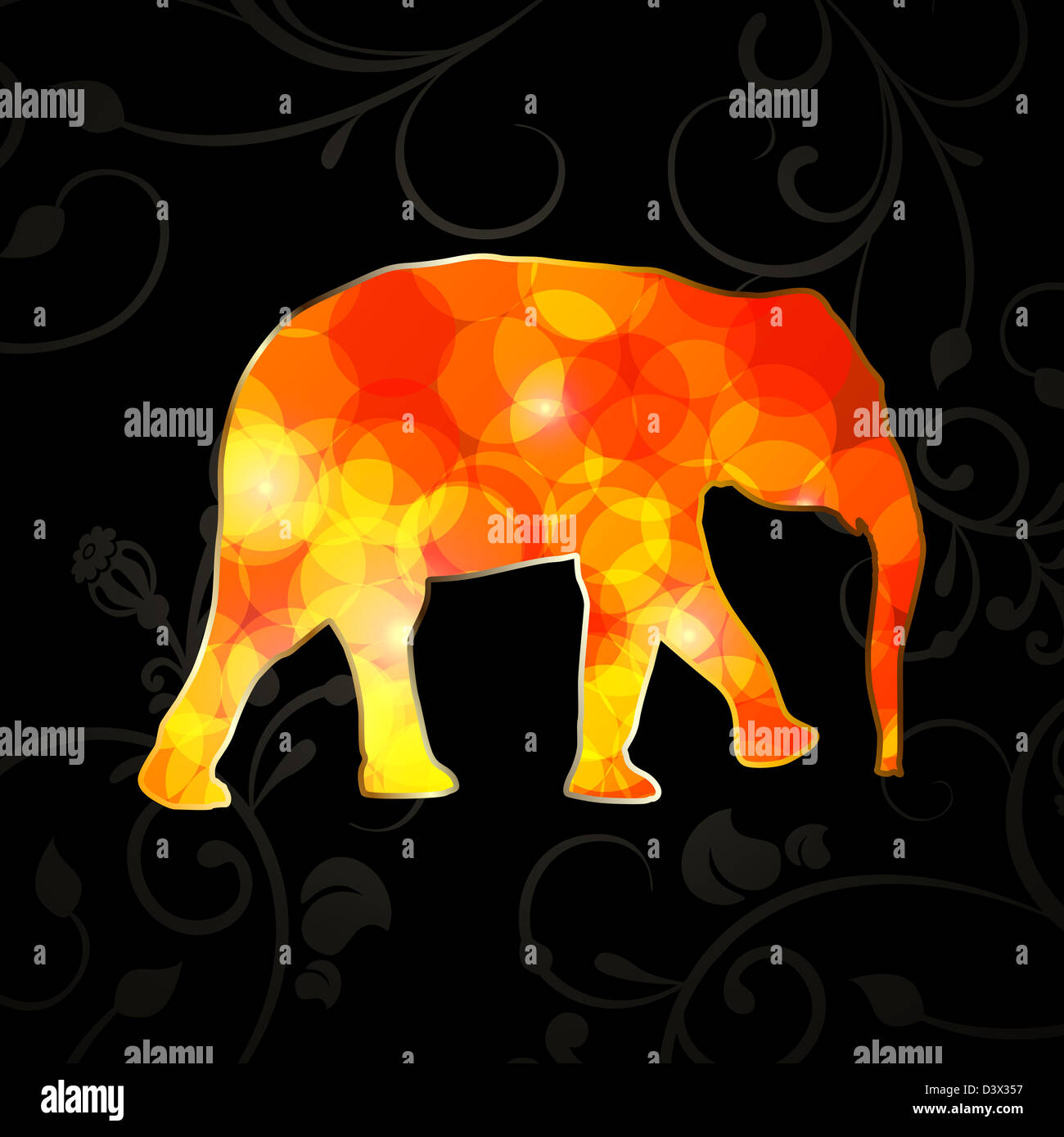 Elephant circle hi-res stock photography and images - Alamy
