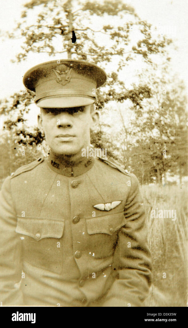 This historical photograph features First Lieutenant Harry Haw ...