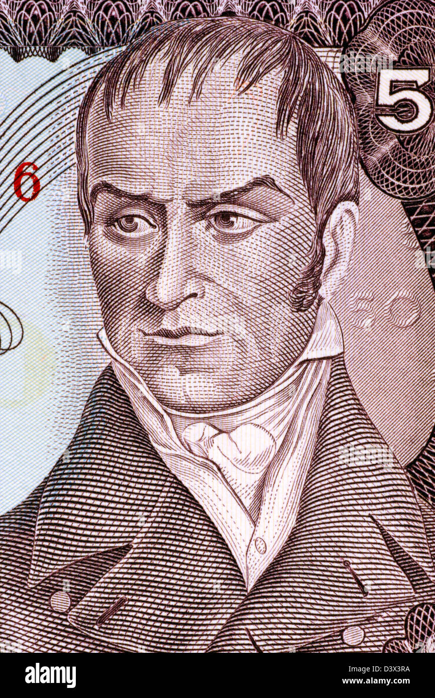 Camilo Torres Tenorio (1766-1816) on 50 Pesos Oro 1986 Banknote from ...