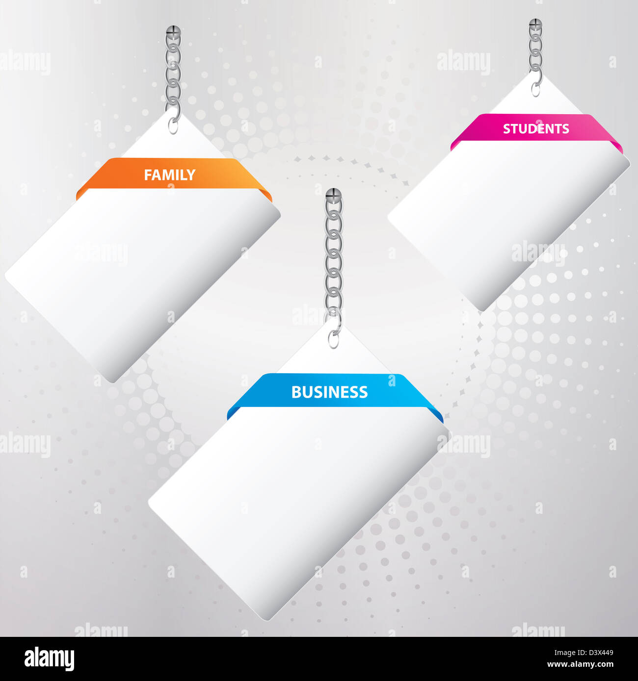 set of special paper tags Stock Photo - Alamy