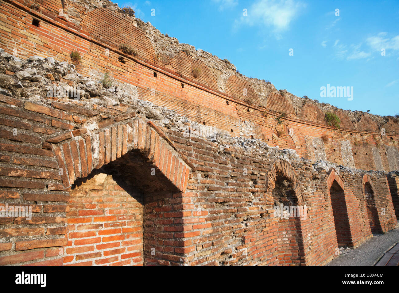Ruins of an ancient Greek theatre, Taormina, Province of Messina ...