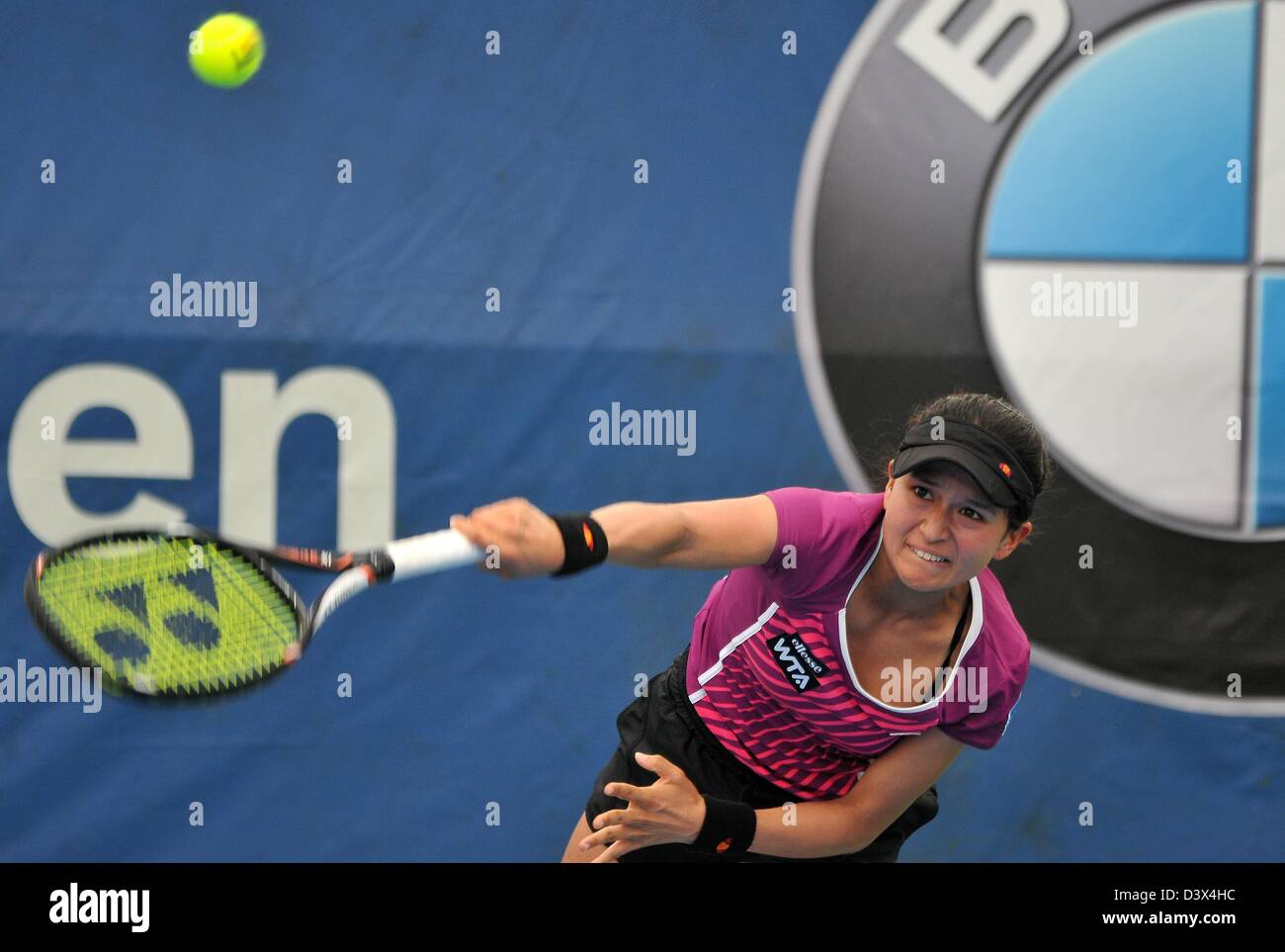 Kuala Lumpur, Malaysia. 25th February 2013. Erika Sema of Japan (WTA ...