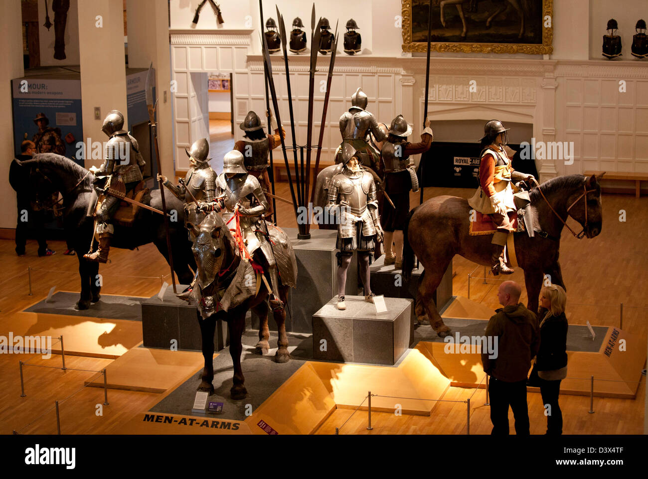 The "Men at arms" display in the Armouries museum, Leeds Stock Photo ...