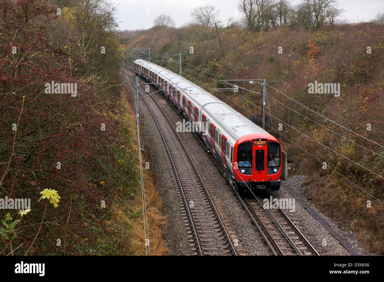 An LUL london underground 's stock' train is seen being tested on the ...