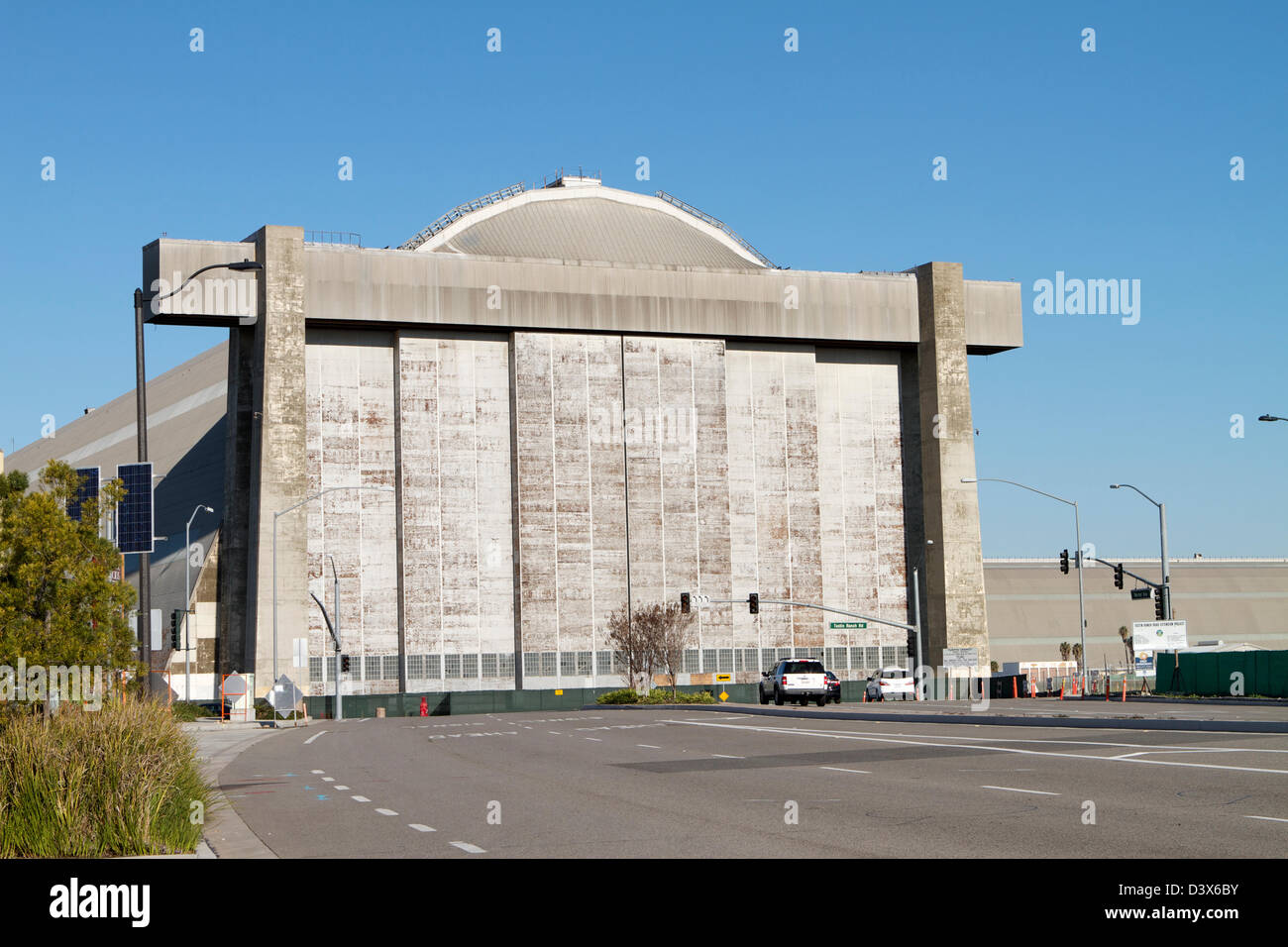 Blimp hangars at the former U.S. Navy and Marine Corps air station in ...
