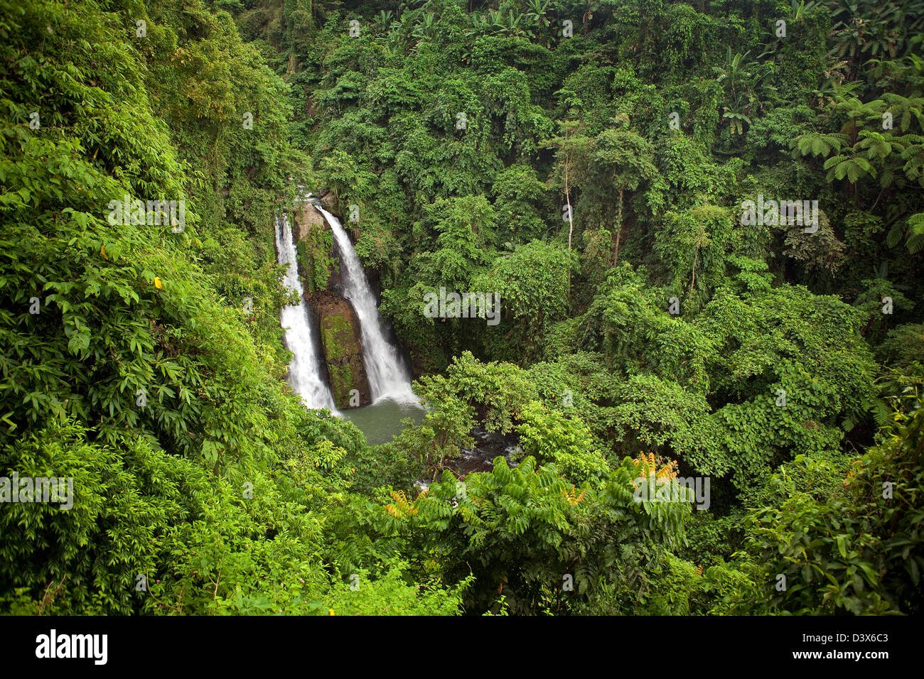Kipot Twin Falls, Negros, Philippines Stock Photo - Alamy