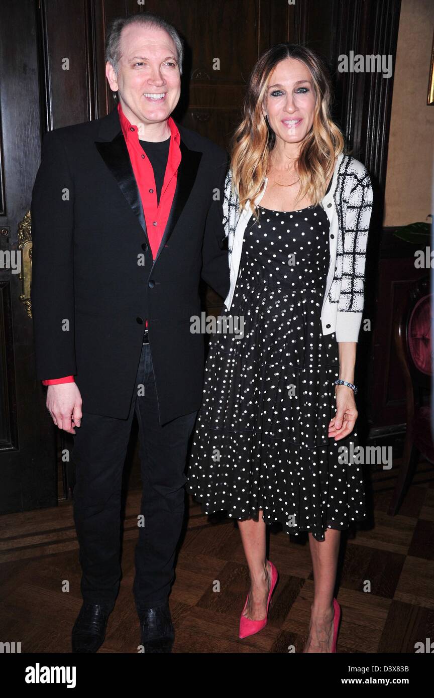 New York, USA. 25th February 2013. Sarah Jessica Parker, Charles Busch ...