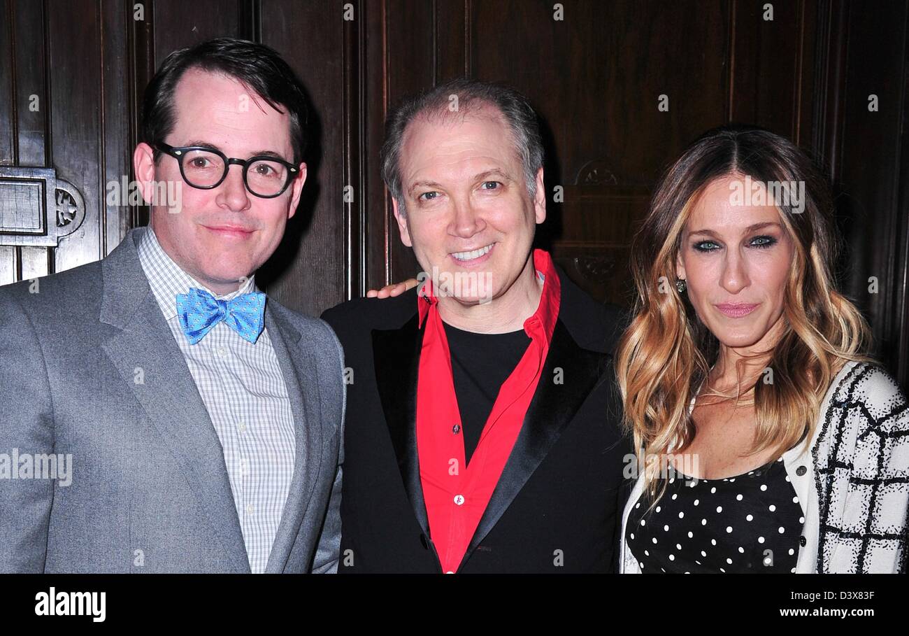 New York, USA. 25th February 2013. Matthew Broderick Charles Busch ...