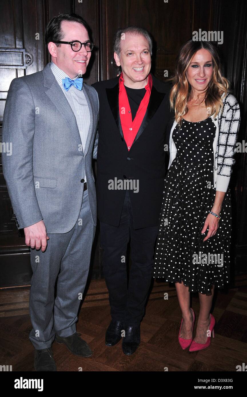 New York, USA. 25th February 2013. Matthew Broderick Charles Busch ...
