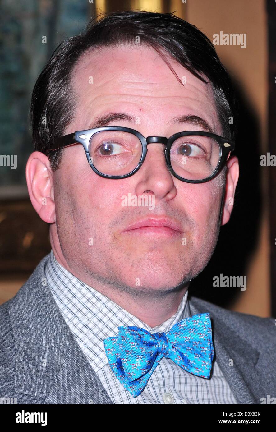 New York, USA. 25th February 2013. Matthew Broderick at arrivals for ...