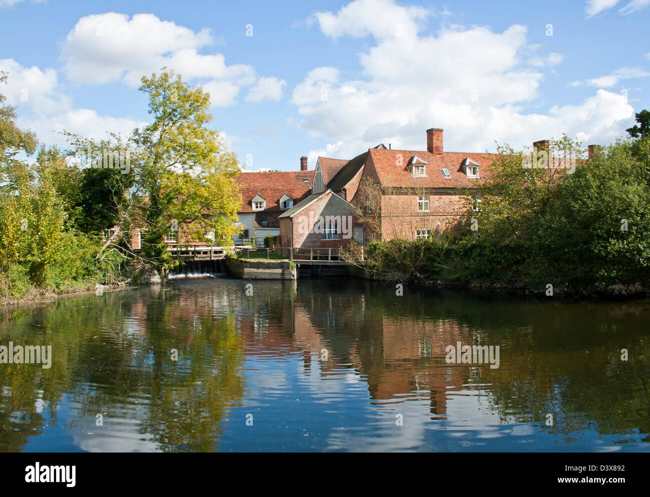 Flatford mill, once home of the great painter John Constable Stock ...