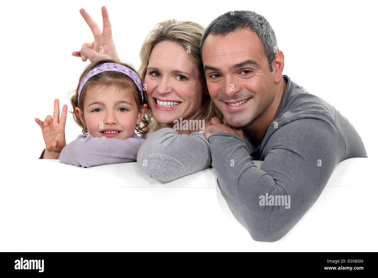 Dad and his girls Cut Out Stock Images & Pictures - Alamy