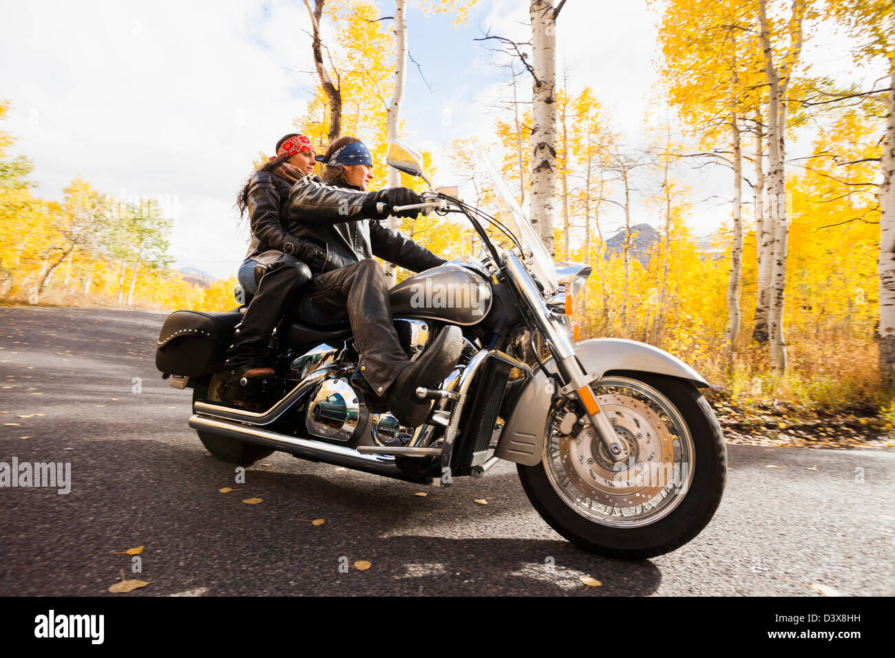 Men woman on motorcycle in hi-res stock photography and images - Alamy