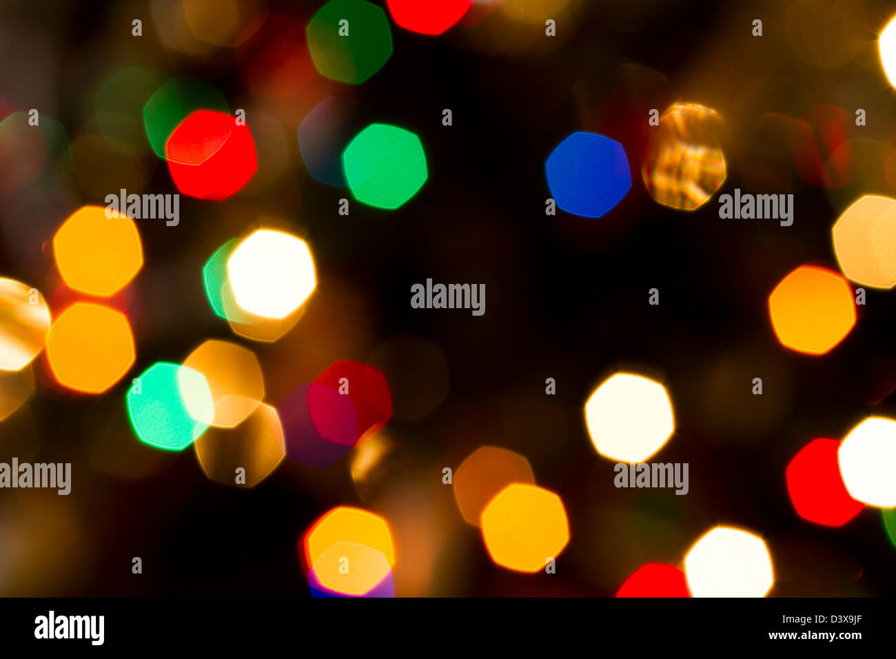 Defocus of Christmas lights Stock Photo - Alamy