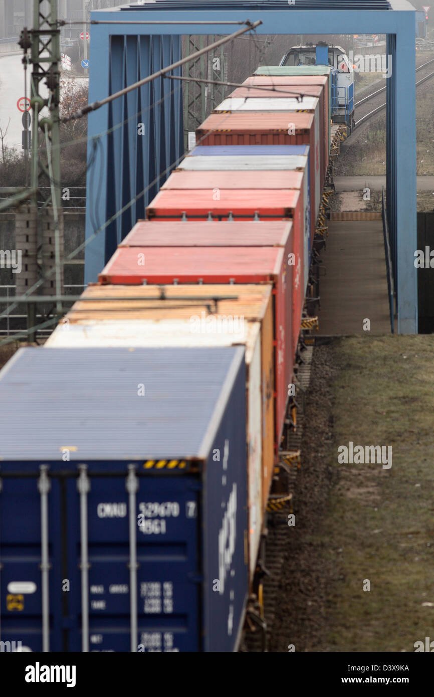 Rail Freight Container Terminal Stock Photos & Rail Freight Container ...