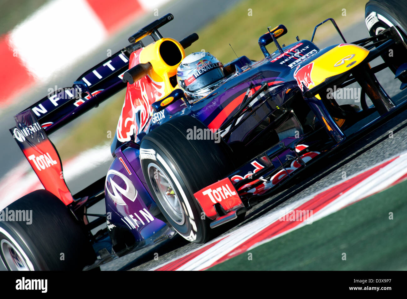 Sebastian Vettel (GER), Red Bull Racing Renault RB9, Formula 1 testing ...