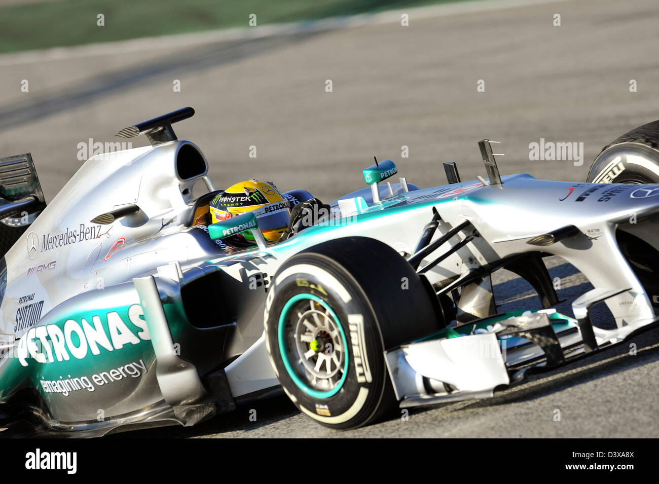 Lewis Hamilton (GBR), Mercedes F1 W04 during Formula One tests on ...