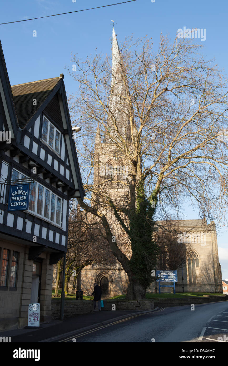 Chesterfield cathedral, Derbyshire, England Stock Photo - Alamy