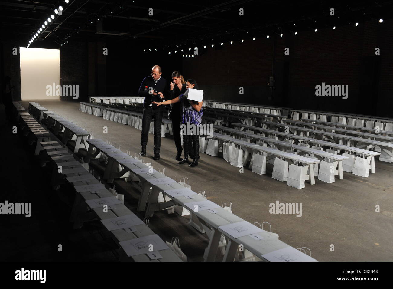 Empty Fashion Show Runway Stage