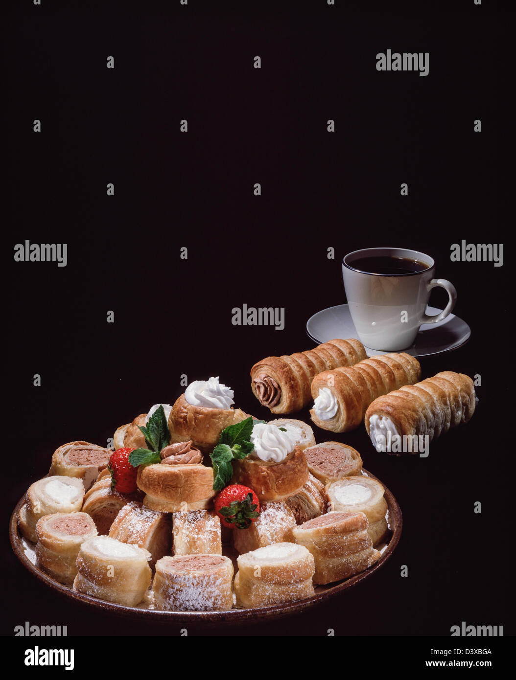 fresh baked desserts & snacks Stock Photo - Alamy