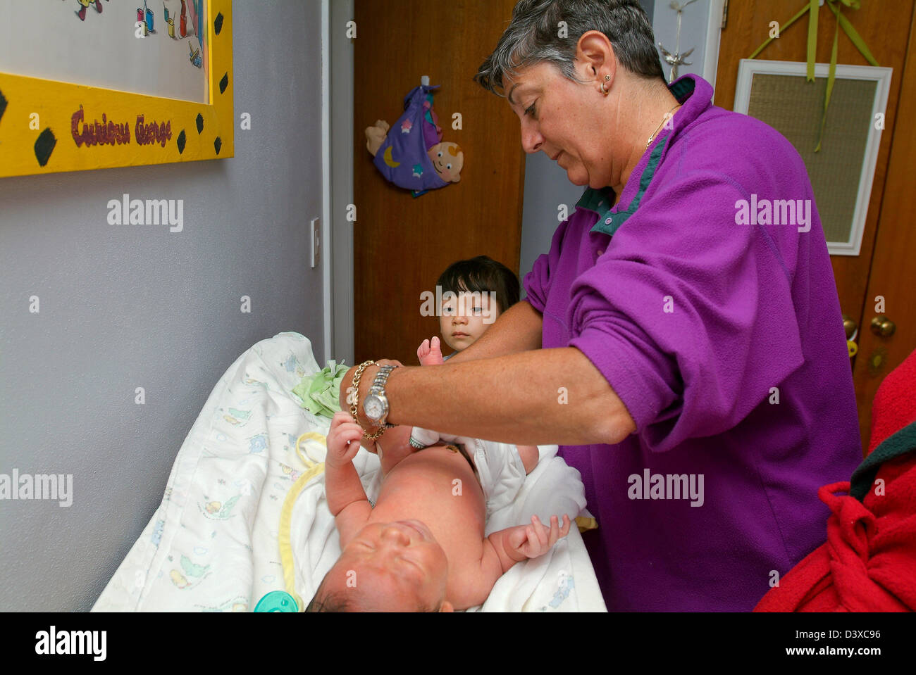 Year old girl baby brother hi-res stock photography and images - Alamy