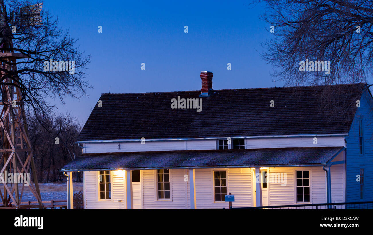 Historical farm house at the 17mile House Farm Park, Colorado Stock ...