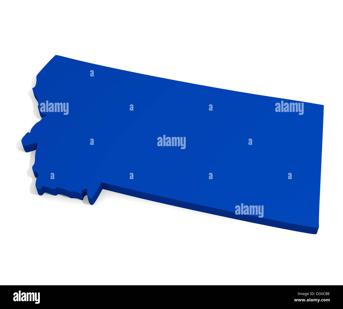 3d map of Montana Stock Photo - Alamy