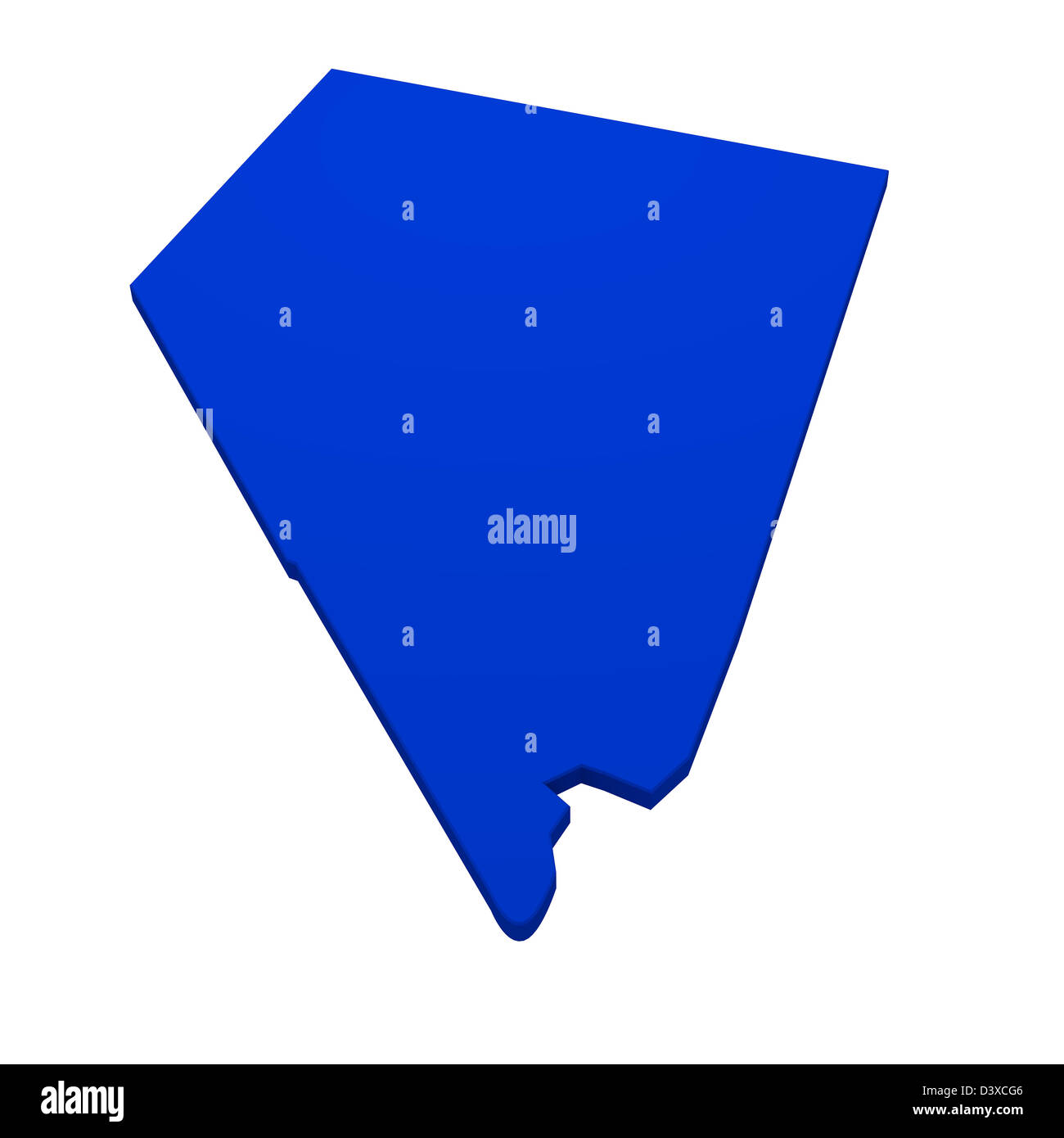 3d map of Nevada Stock Photo - Alamy