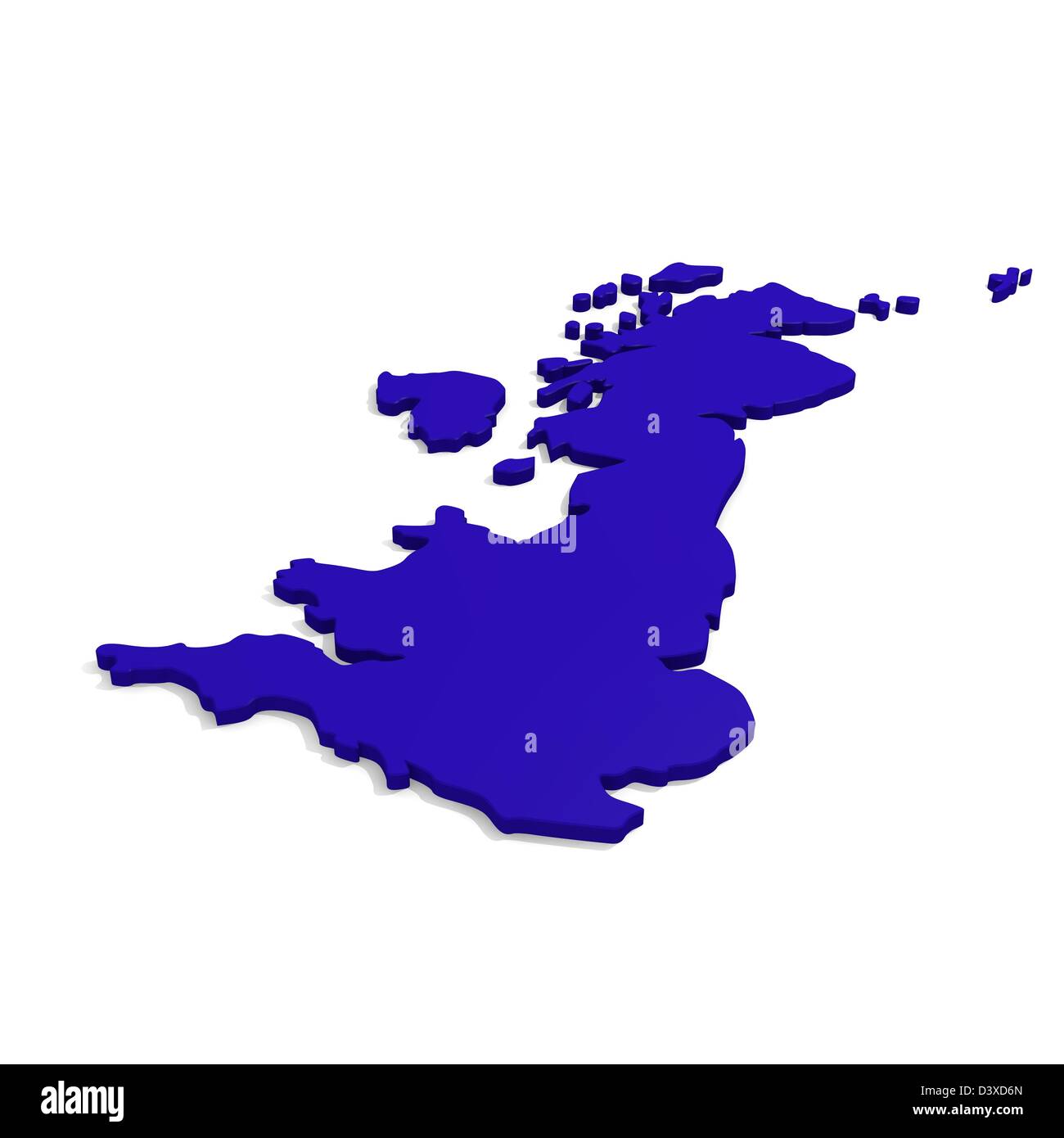 North britain map Cut Out Stock Images & Pictures - Alamy