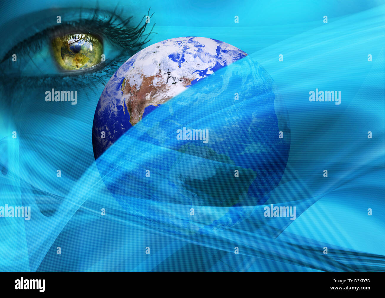 earth, eye in space Stock Photo - Alamy