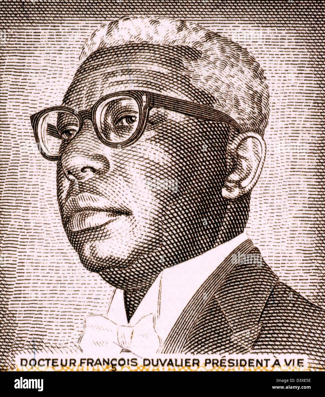 Francois Duvalier (1907-1971) on 1 Gourde 1984 Banknote from Haiti ...