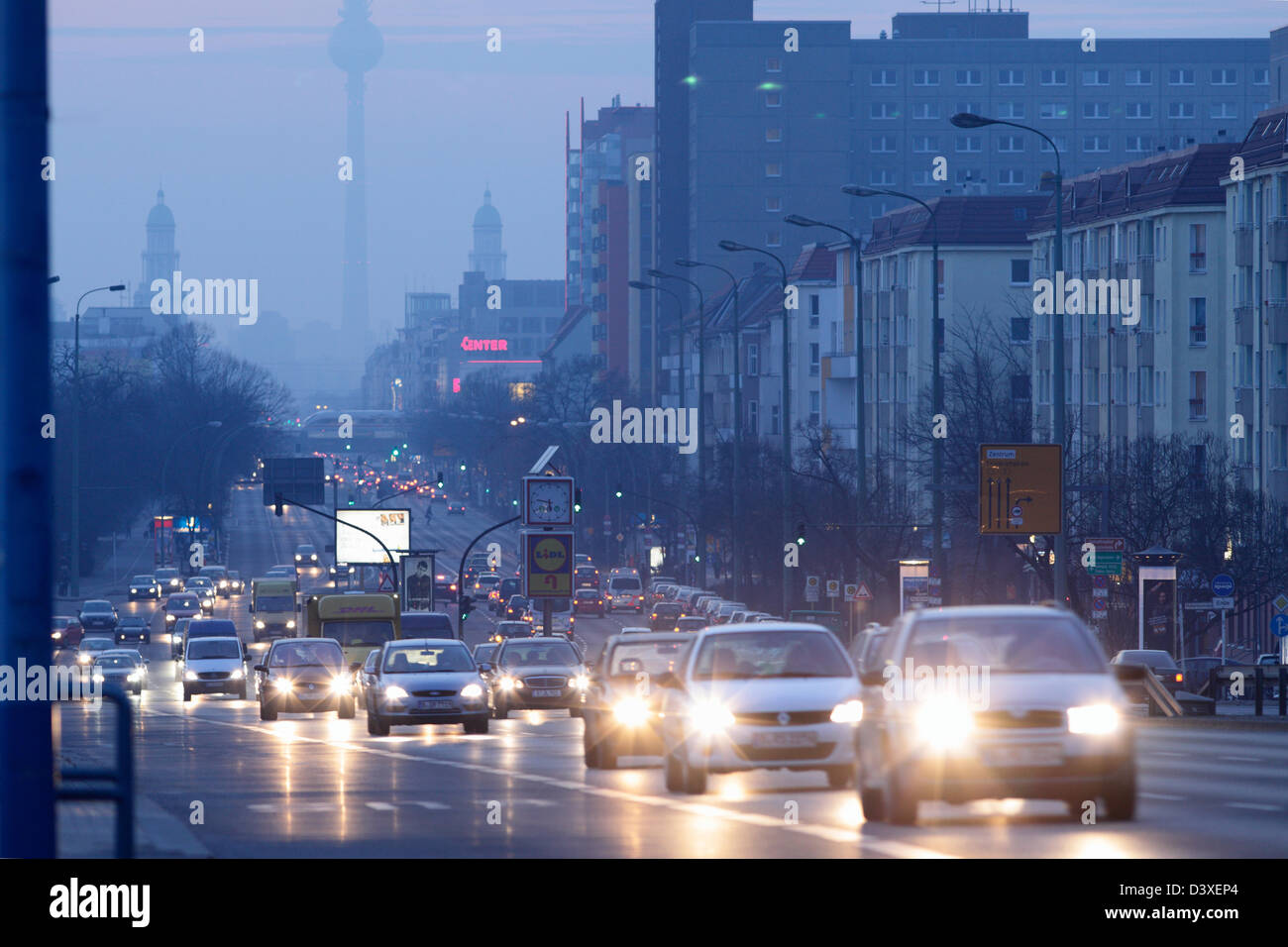 Berlin germany traffic congestion in hi-res stock photography and ...