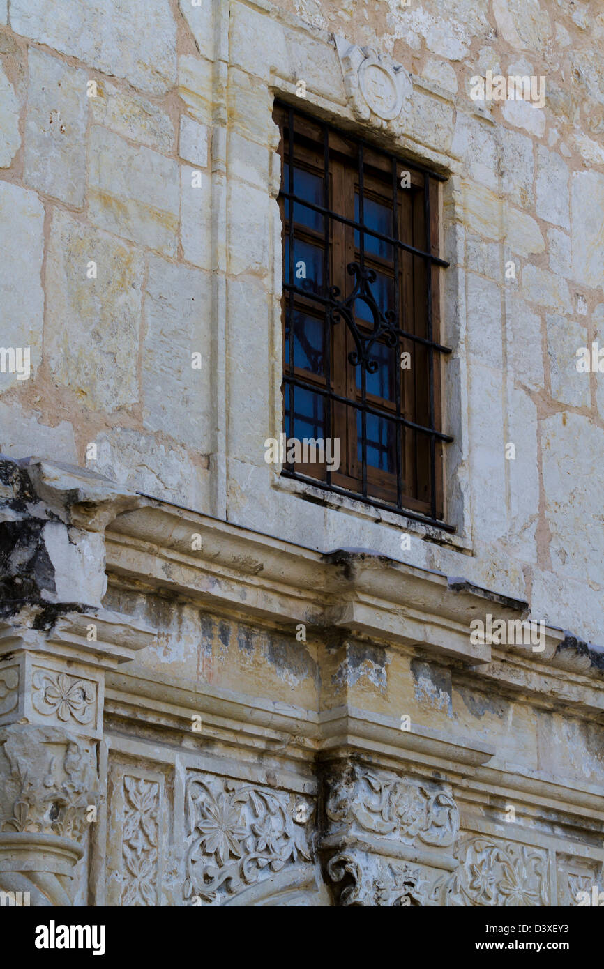 The Alamo mission in San Antonio Missions National park , Texas Stock ...