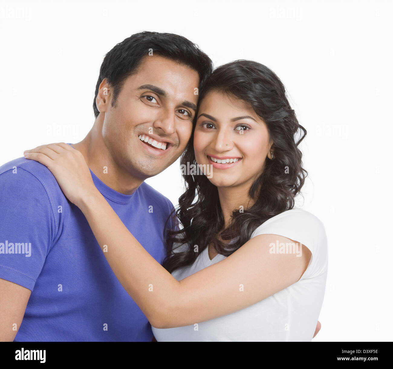 Two women smiling at camera Cut Out Stock Images & Pictures - Alamy