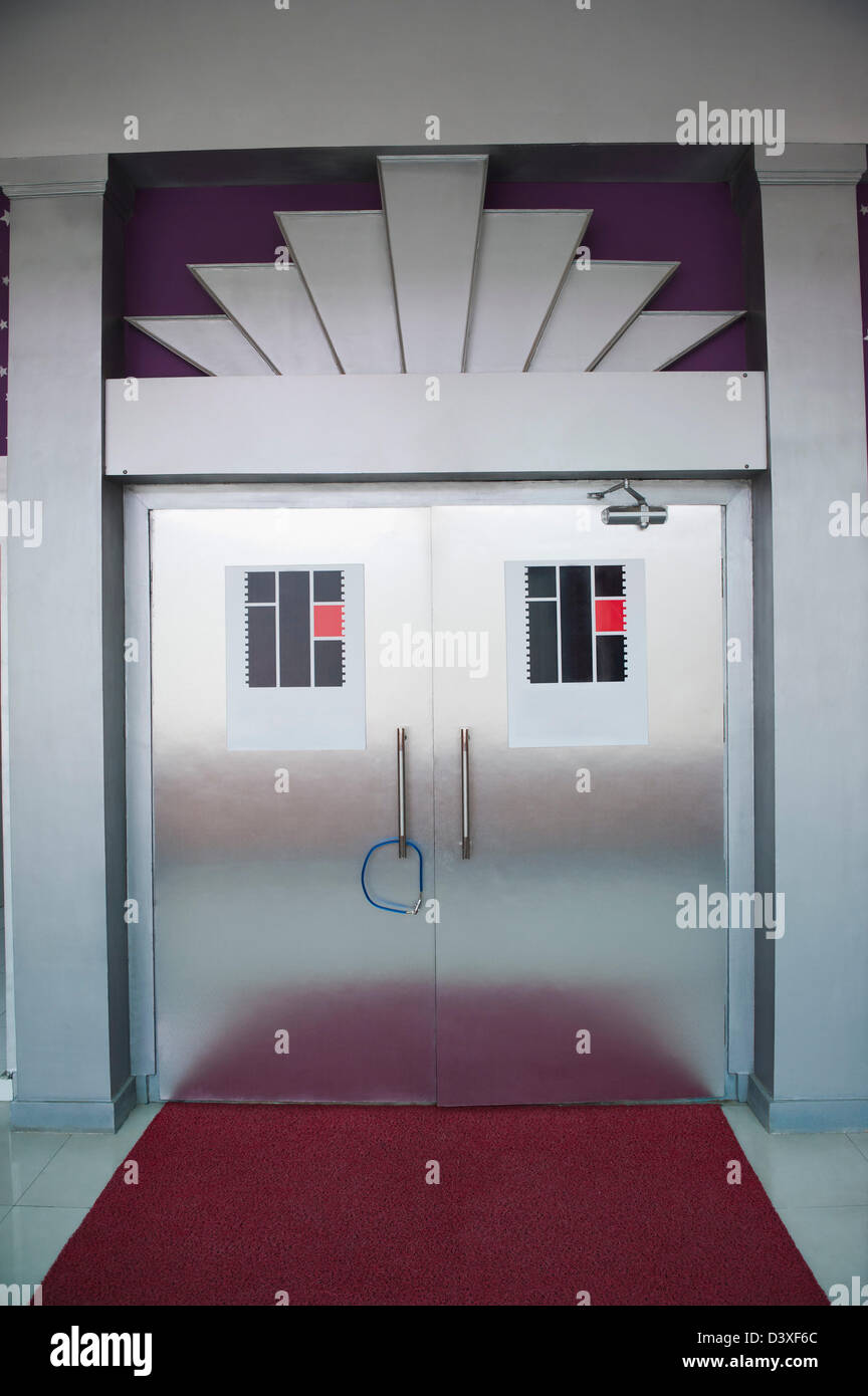 Entrance of a movie theater Stock Photo - Alamy