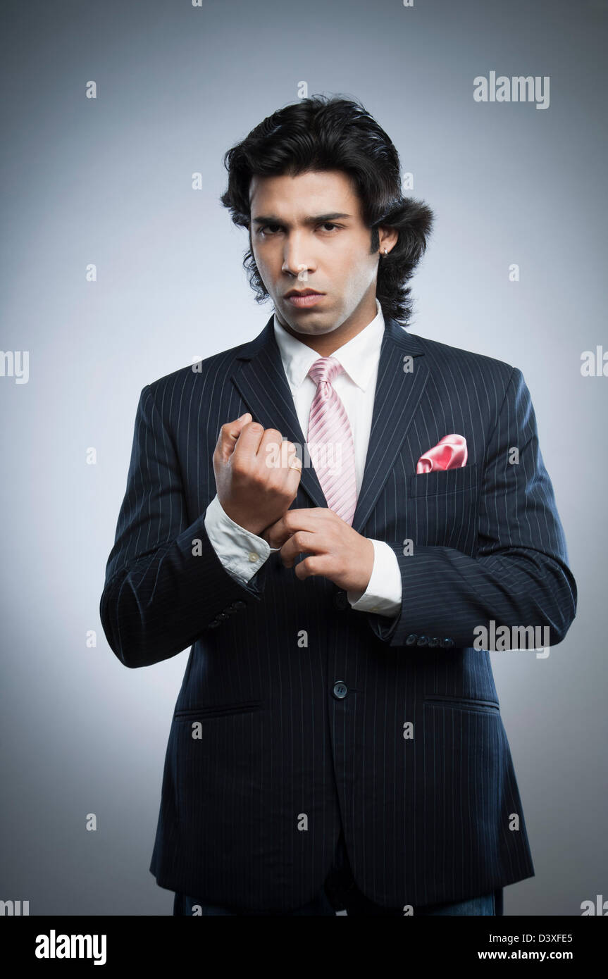 Portrait of a businessman standing Stock Photo - Alamy