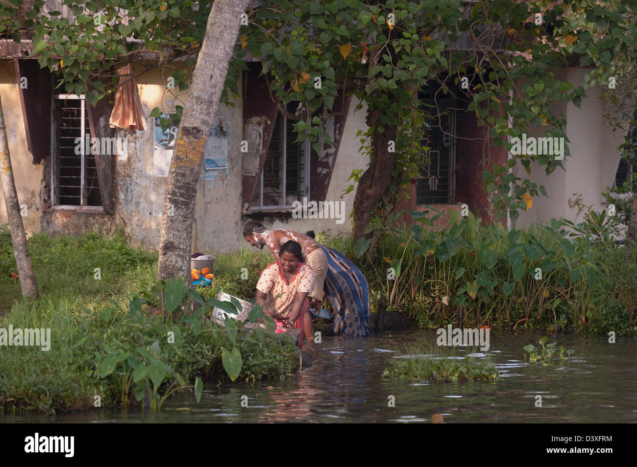 Back water Kerala Stock Photo - Alamy