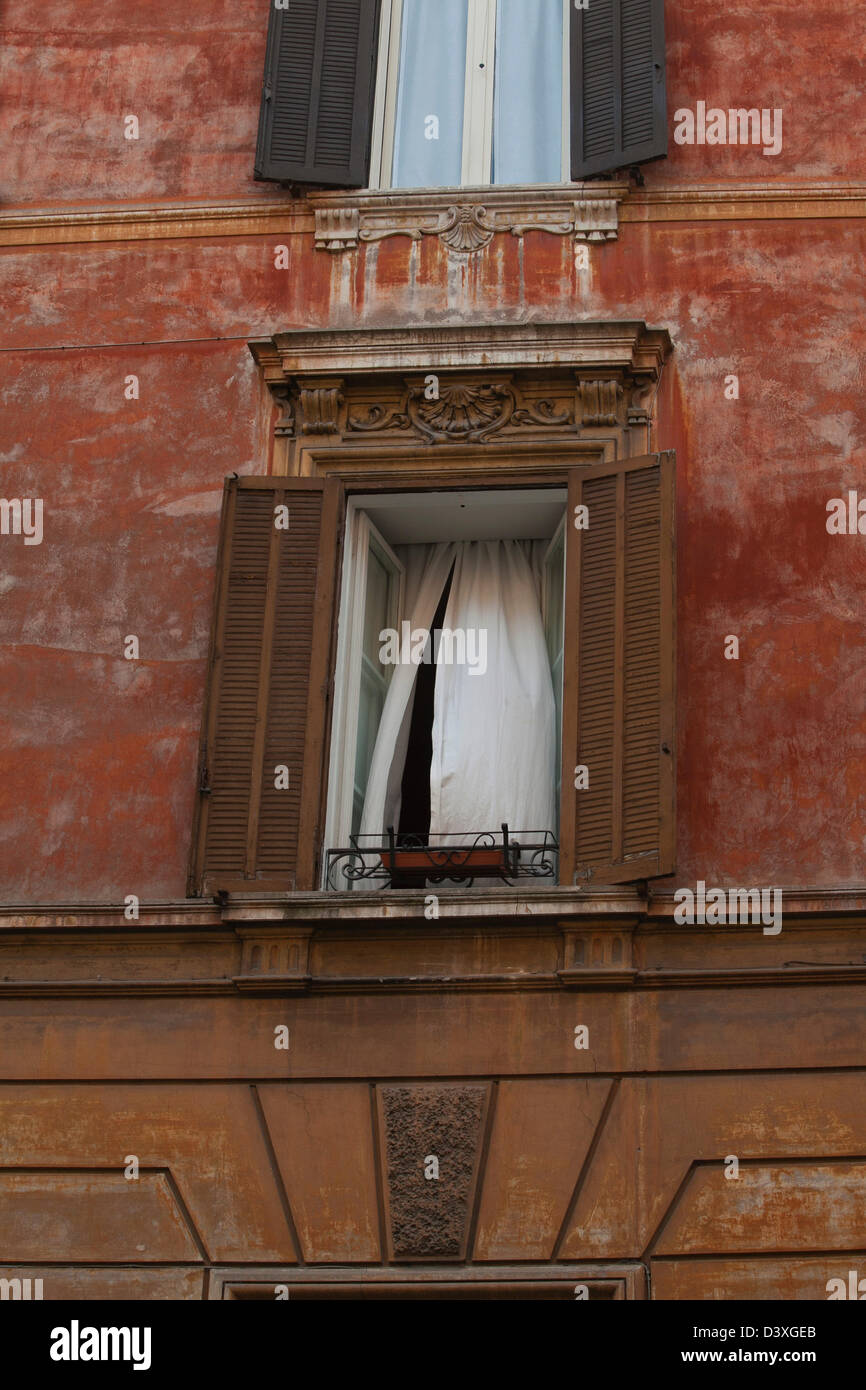 Window of a building, Rome, Lazio, Italy Stock Photo - Alamy