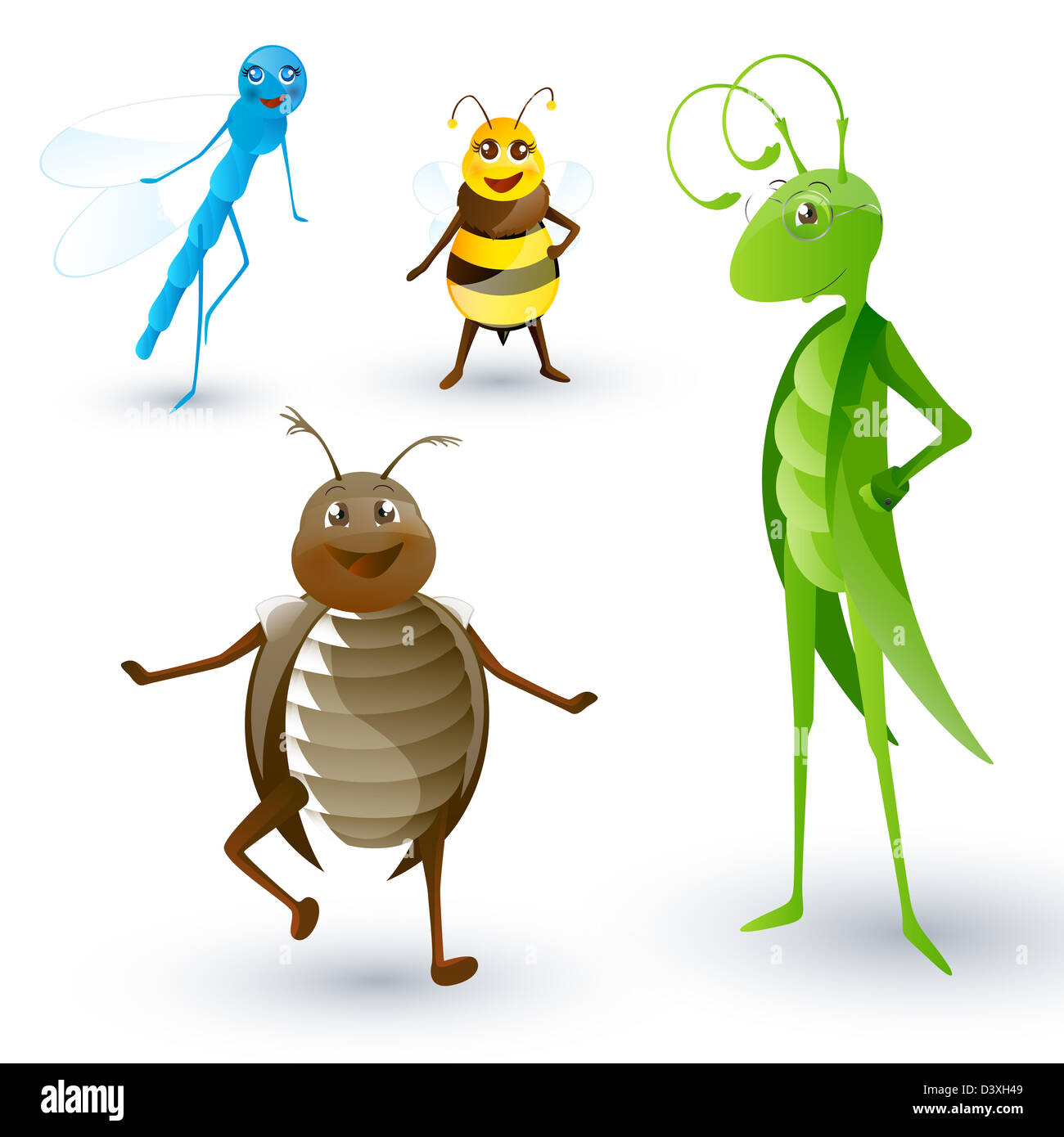 Cartoon insects hi-res stock photography and images - Alamy
