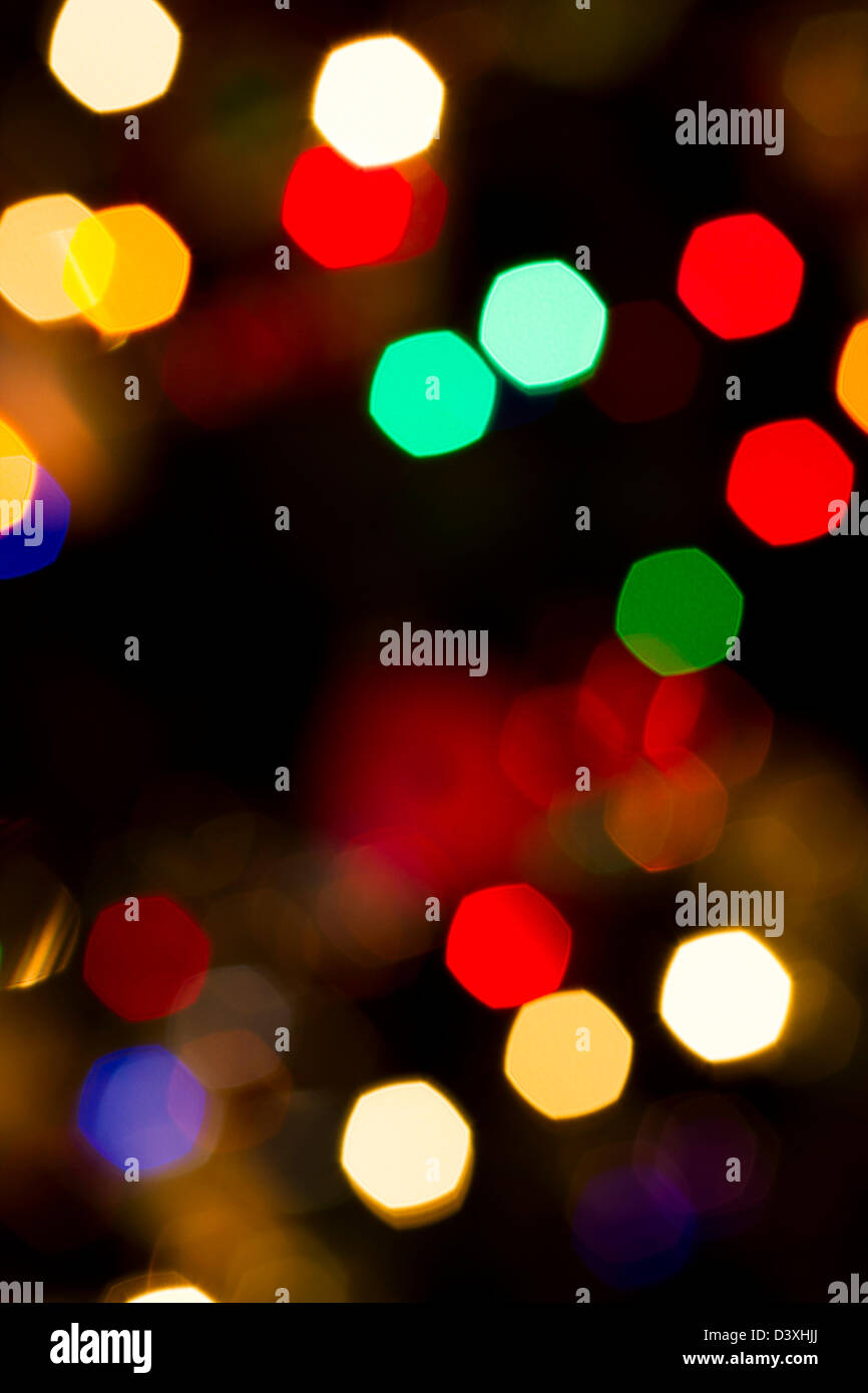 Defocus of Christmas lights Stock Photo - Alamy