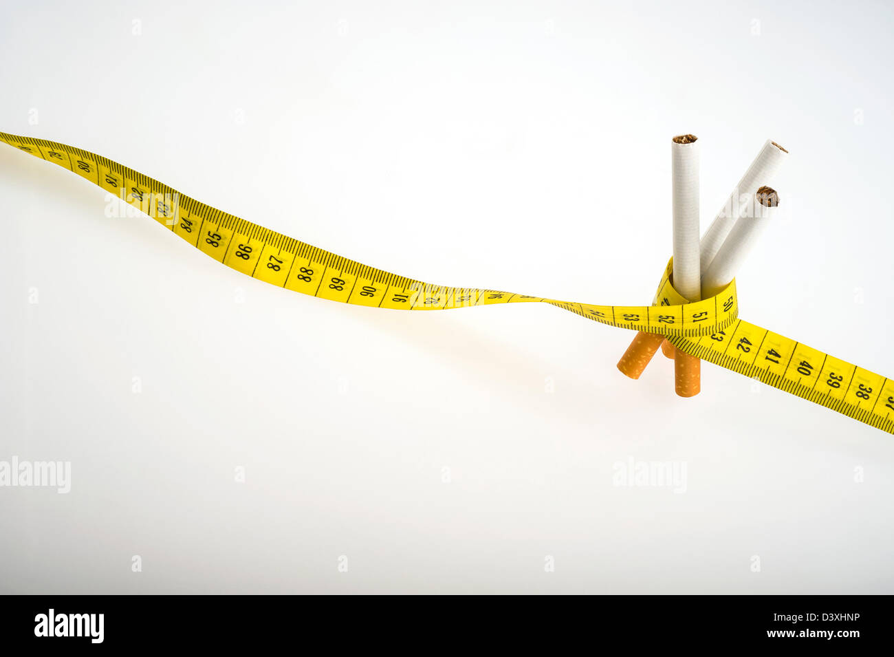tape measure and cigarette Stock Photo - Alamy