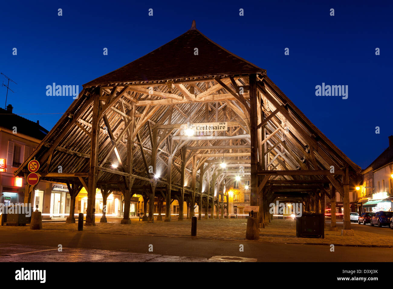 Center town of Milly la foret, Essonne, Ile de France, France Stock ...