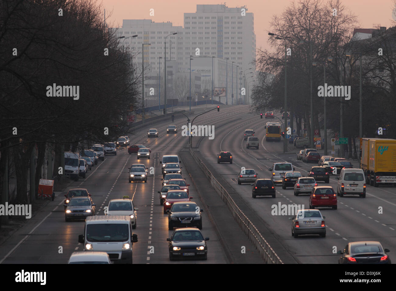 Berlin germany traffic congestion in hi-res stock photography and ...