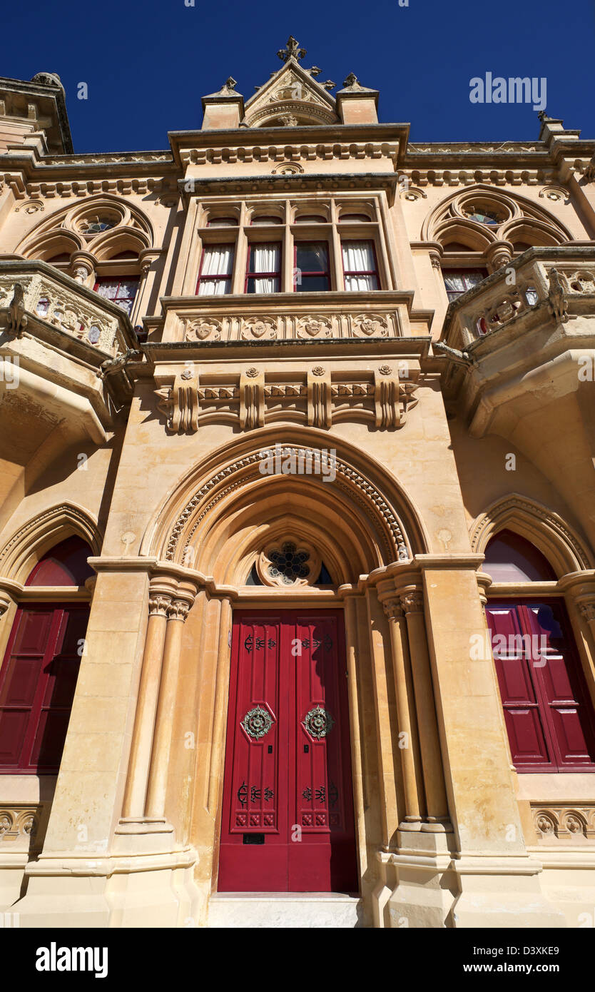 Ornate facade of St. Dorothy's Convent,Mdina,Malta Stock Photo - Alamy